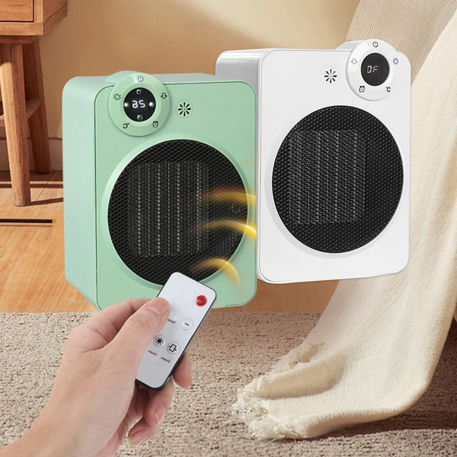 Aihimol Intelligent Remote Control Electric Heater,2 in 1 Fast Heating ...