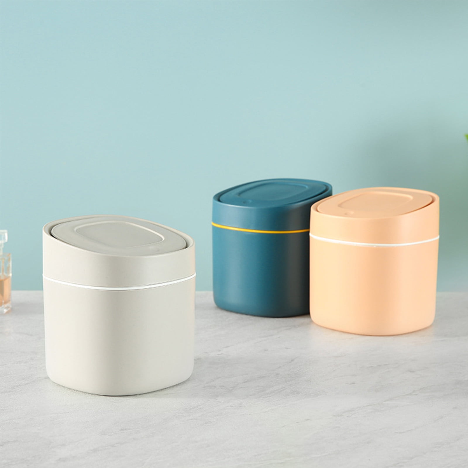 Aihimol Mini Trash Can With Lid, Mini Trash Can With Lid, Desktop Mini ...