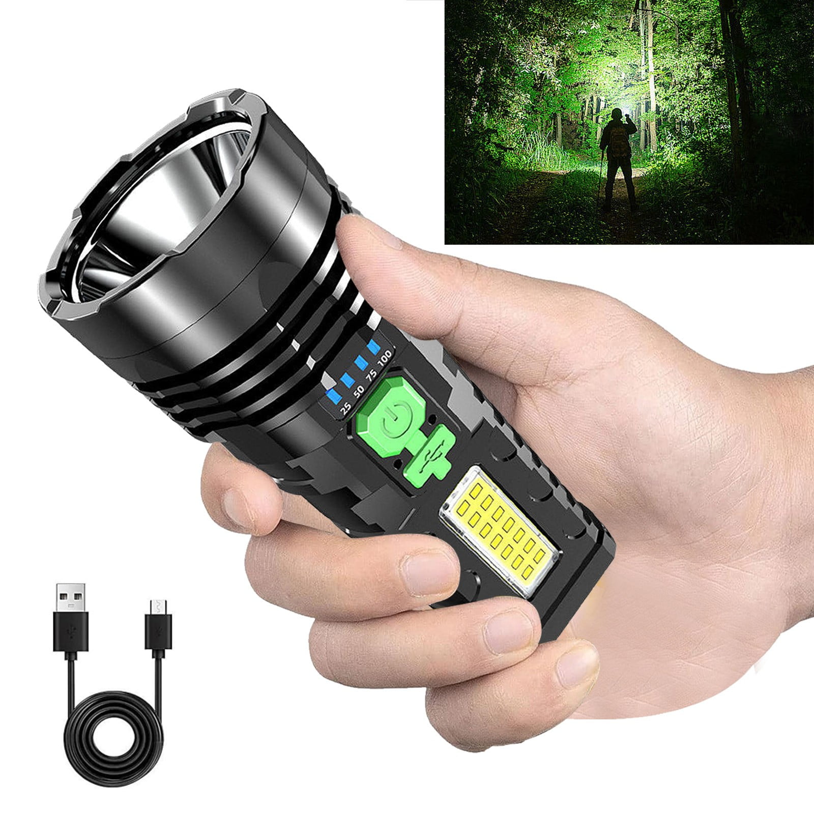 Aihimol One Brightest Outdoor Flashlight 1000 Lumens LED Flashlight LED ...