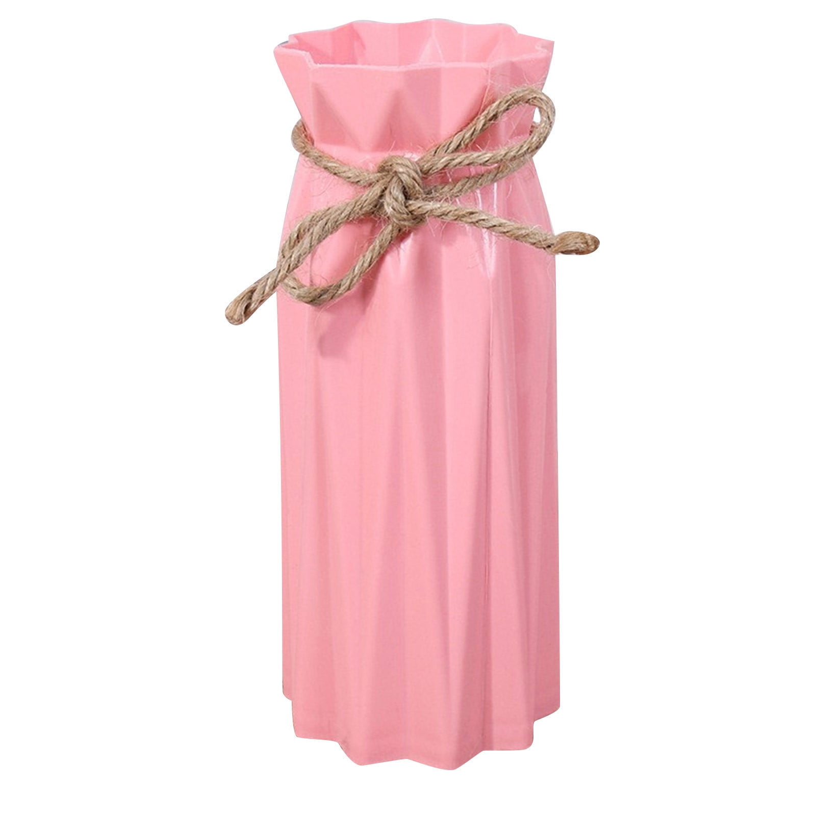 Aihimol Plastic Flower Vase for Home Decor - Modern 7" Tall Decorative ...