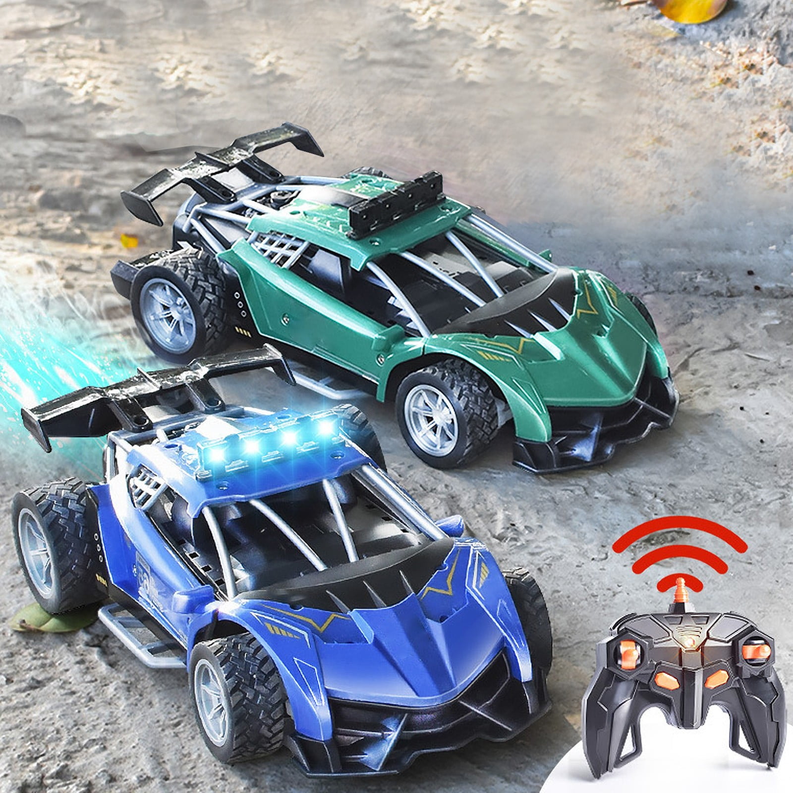 Aihimol Remote Control Spray Four-wheel Drive Drift Racing Car RC High ...