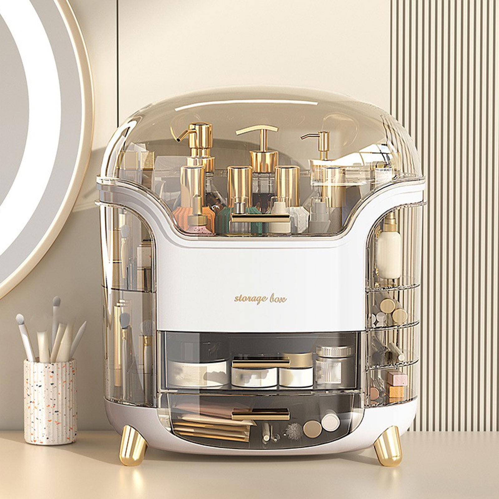 Aihimol Skin Care Organiser - Large Makeup Storage Organiser With ...