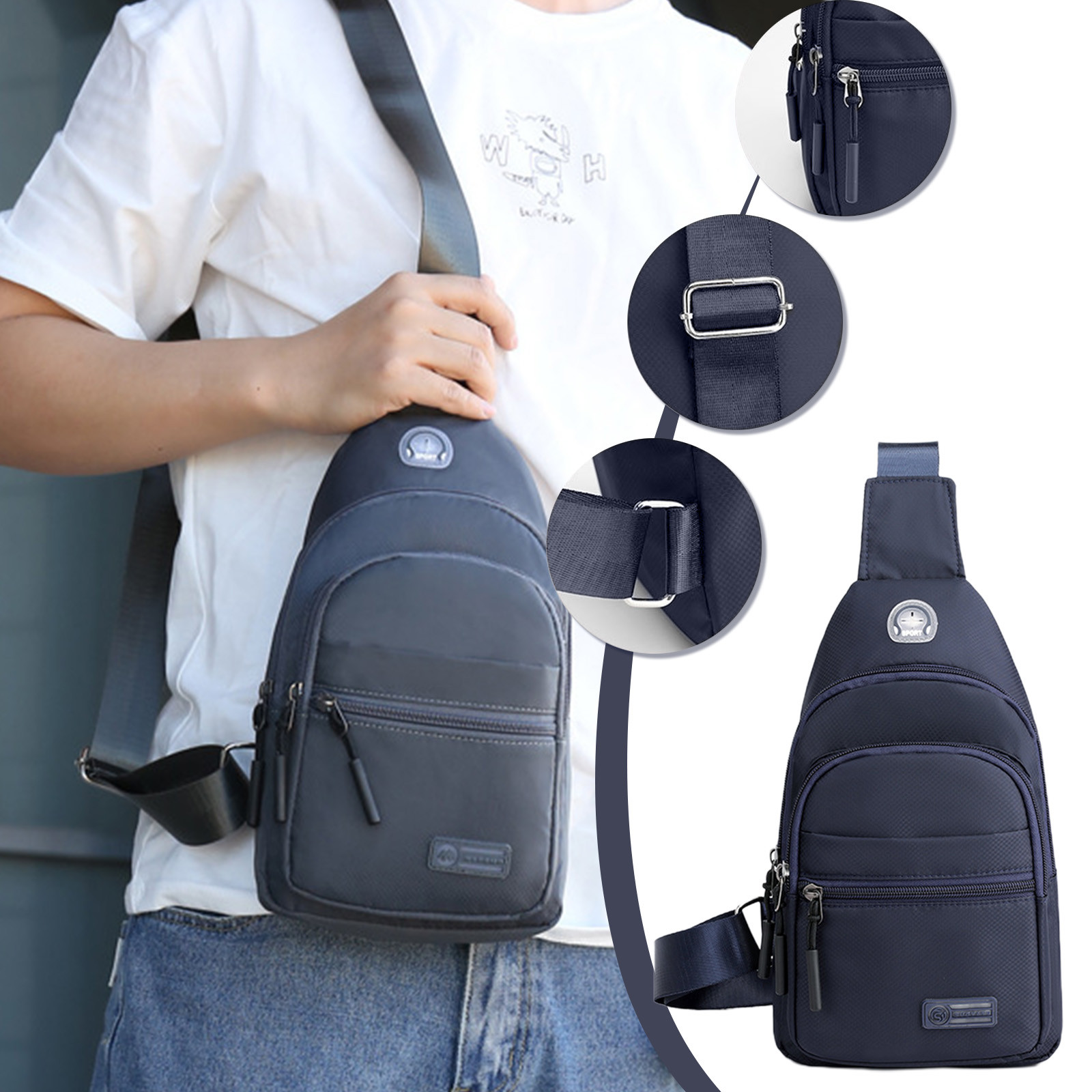 Aihimol Small Sling Backpack Crossbody Sling Bag,Chest Bag Daypack ...