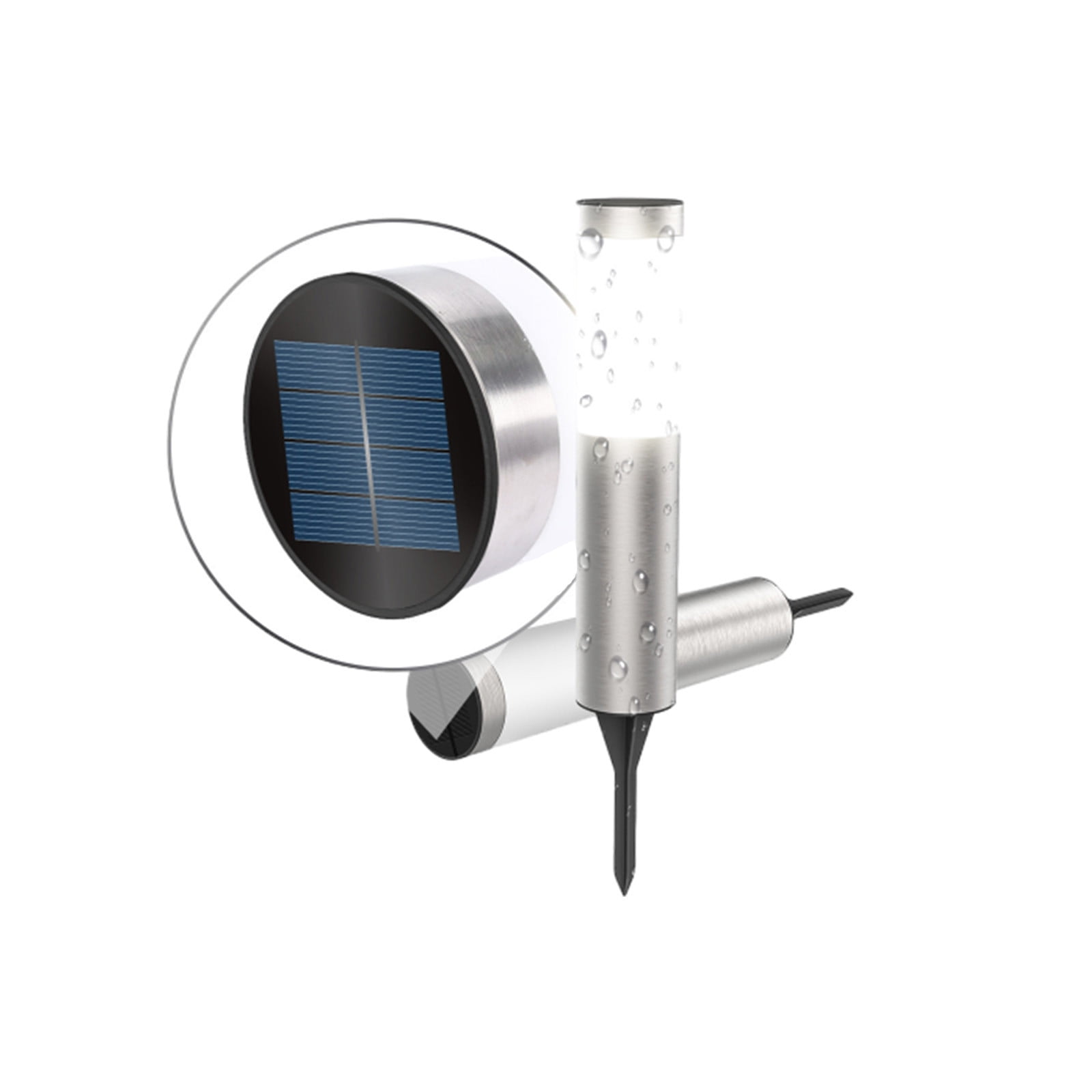 Aihimol Solar Lamp Round Floor Lamp Outdoor Ground Garden Light LED ...