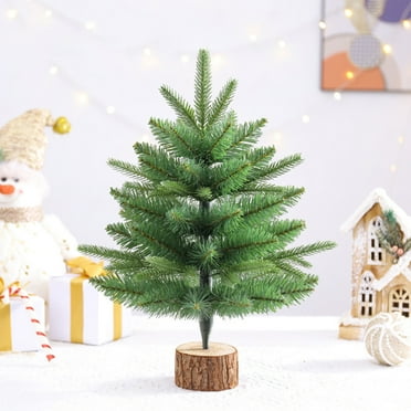 Riforla Tabletop Christmas Tree Artificial Mini Small Snow Flocked Xmas ...