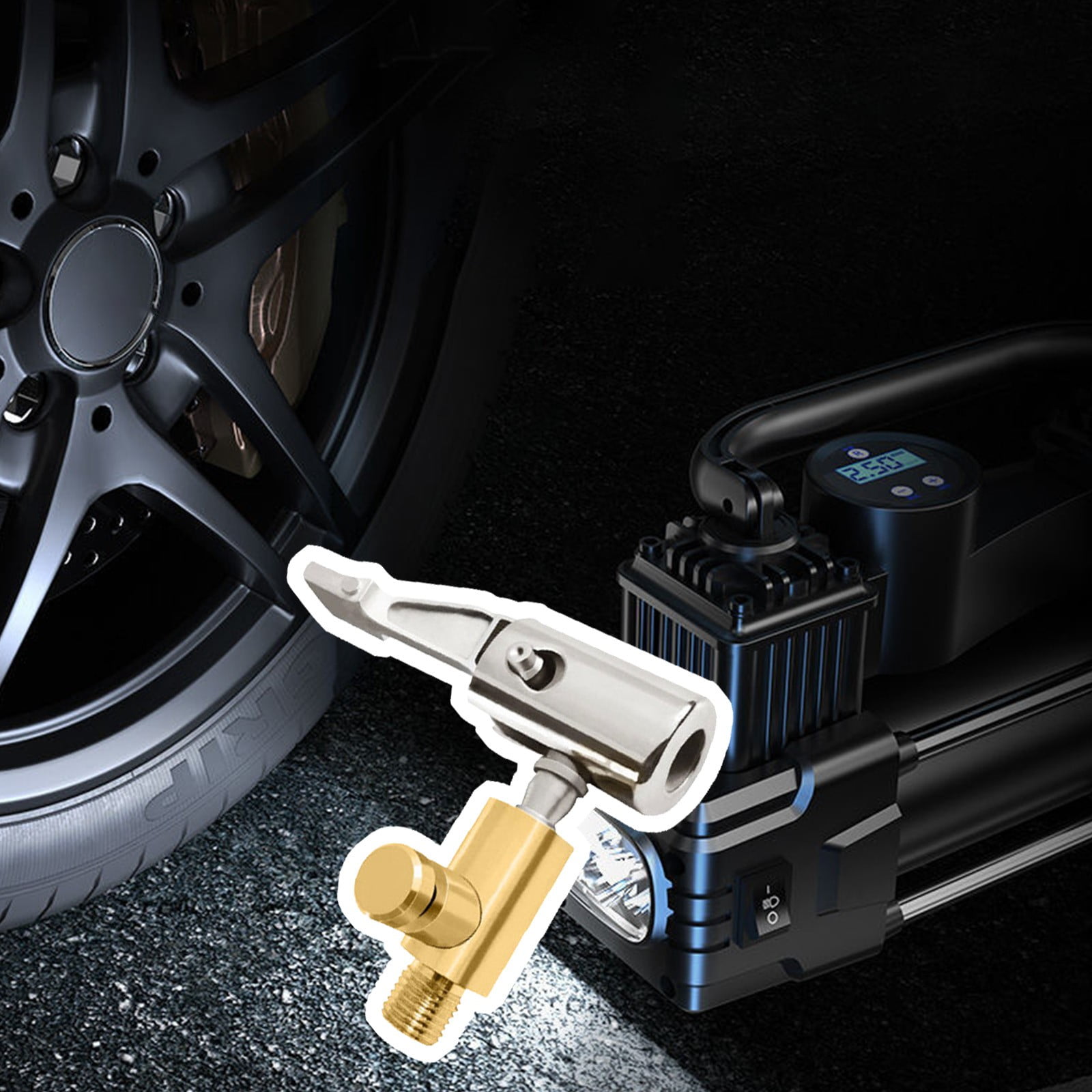 Aihimol Tire Inflator Wireless Wired Inflator Tire Door Spiracle, Can ...