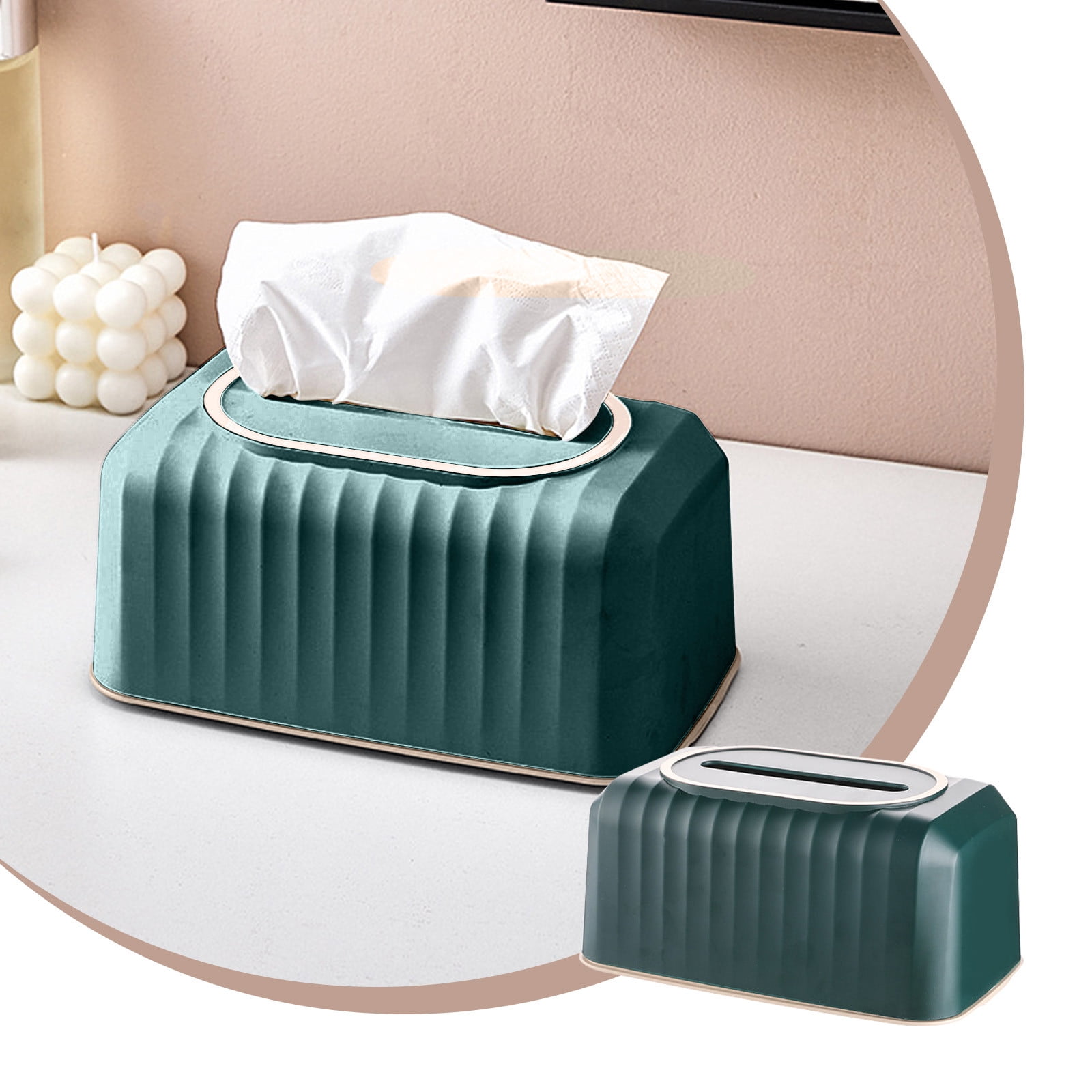 Aihimol Tissue Box Holder Built-in Spring With Storage Function ...