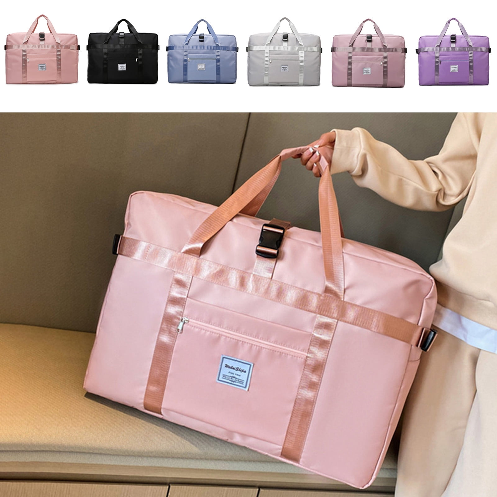 Aihimol Travel Duffle Bag For Women, Sport Gym Tote Bag With Toiletry ...