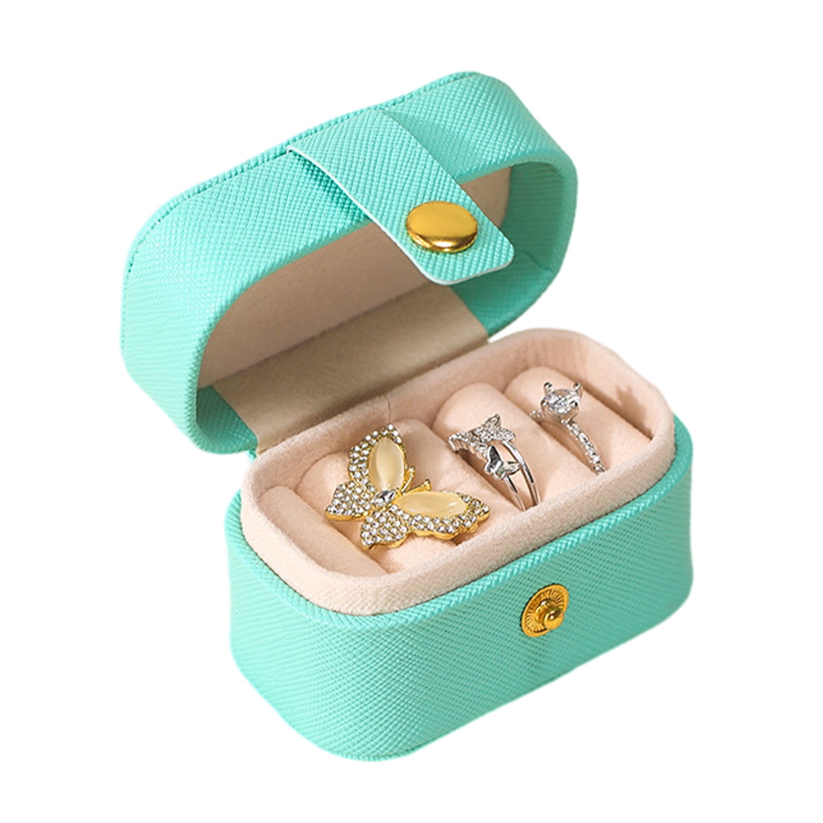 Aihimol Travel Jewelry Case Jewelry Travel Organizer Mini Jewelry Box ...