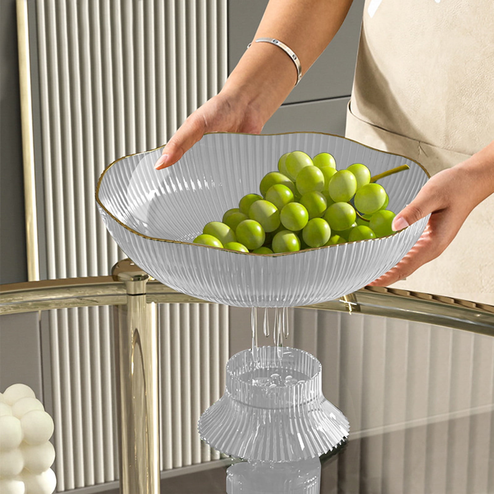 Aihimol Vegetable Tray Vegetable Plastic Filter Vegetable Basket Footed ...