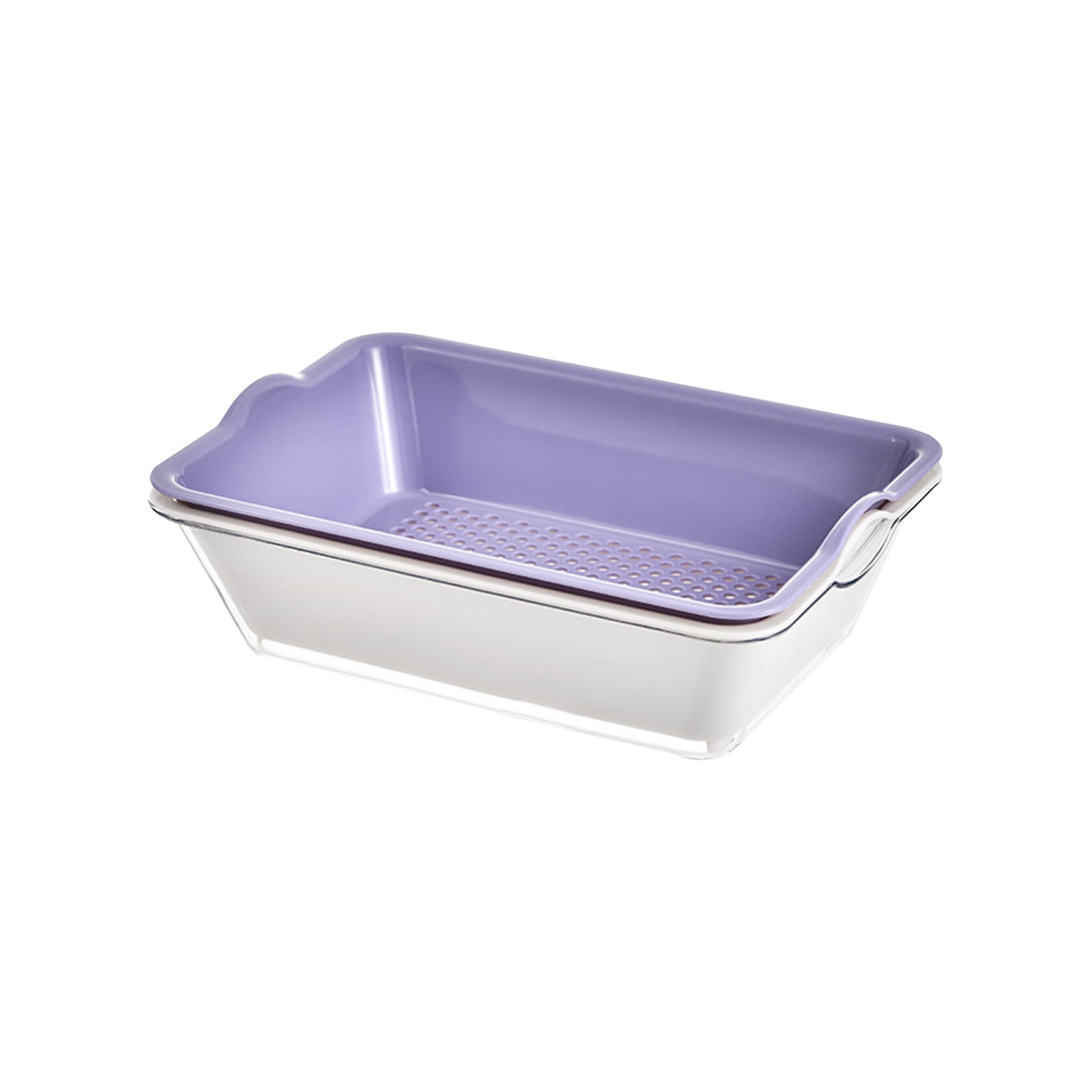 Aihimol Vegetable Wash Basin Drainage Basket Home Kitchen Fruit Washing ...