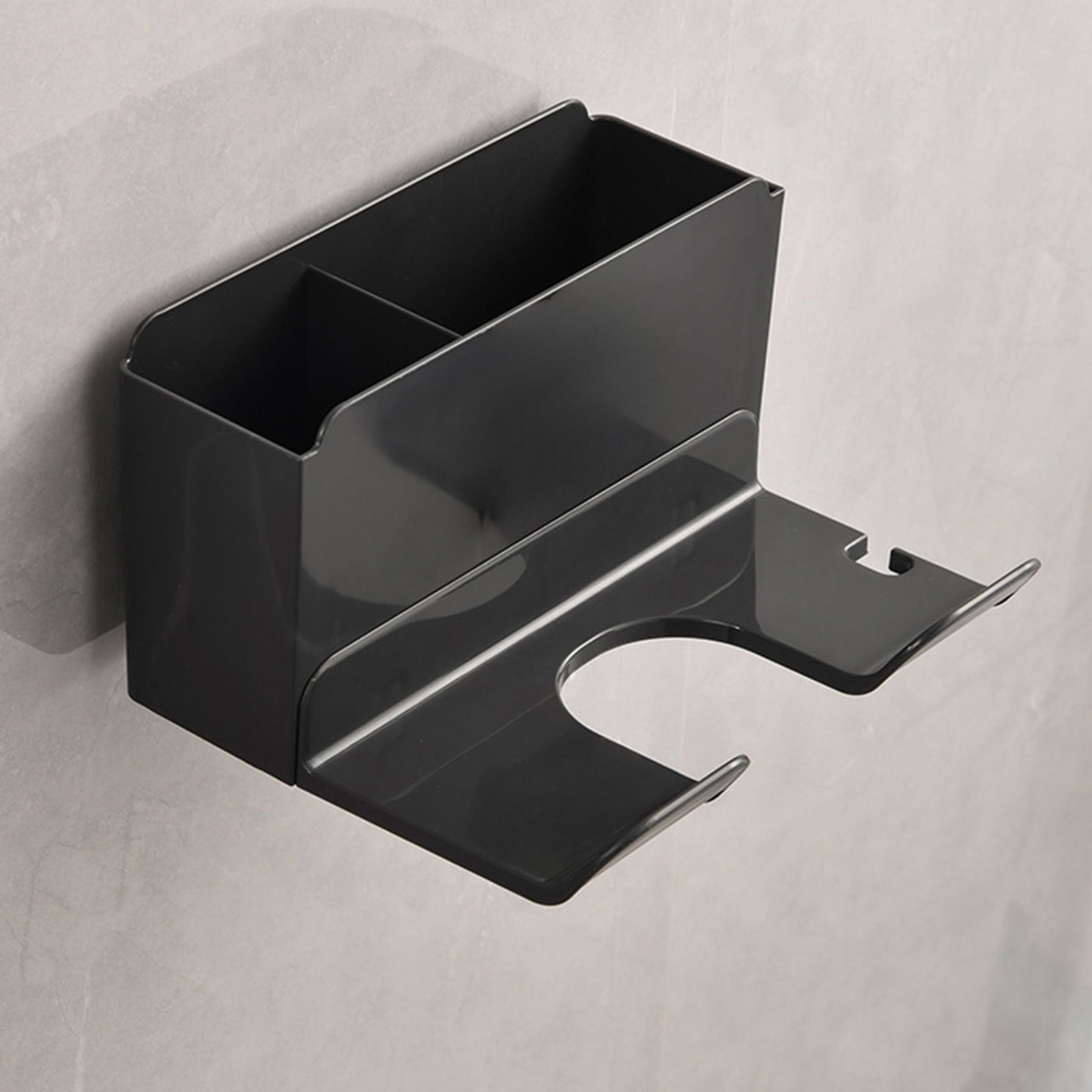 Aihimol Wall Mounted Hair Dryer Bracket,Blow Dryer Organizer,Curling ...