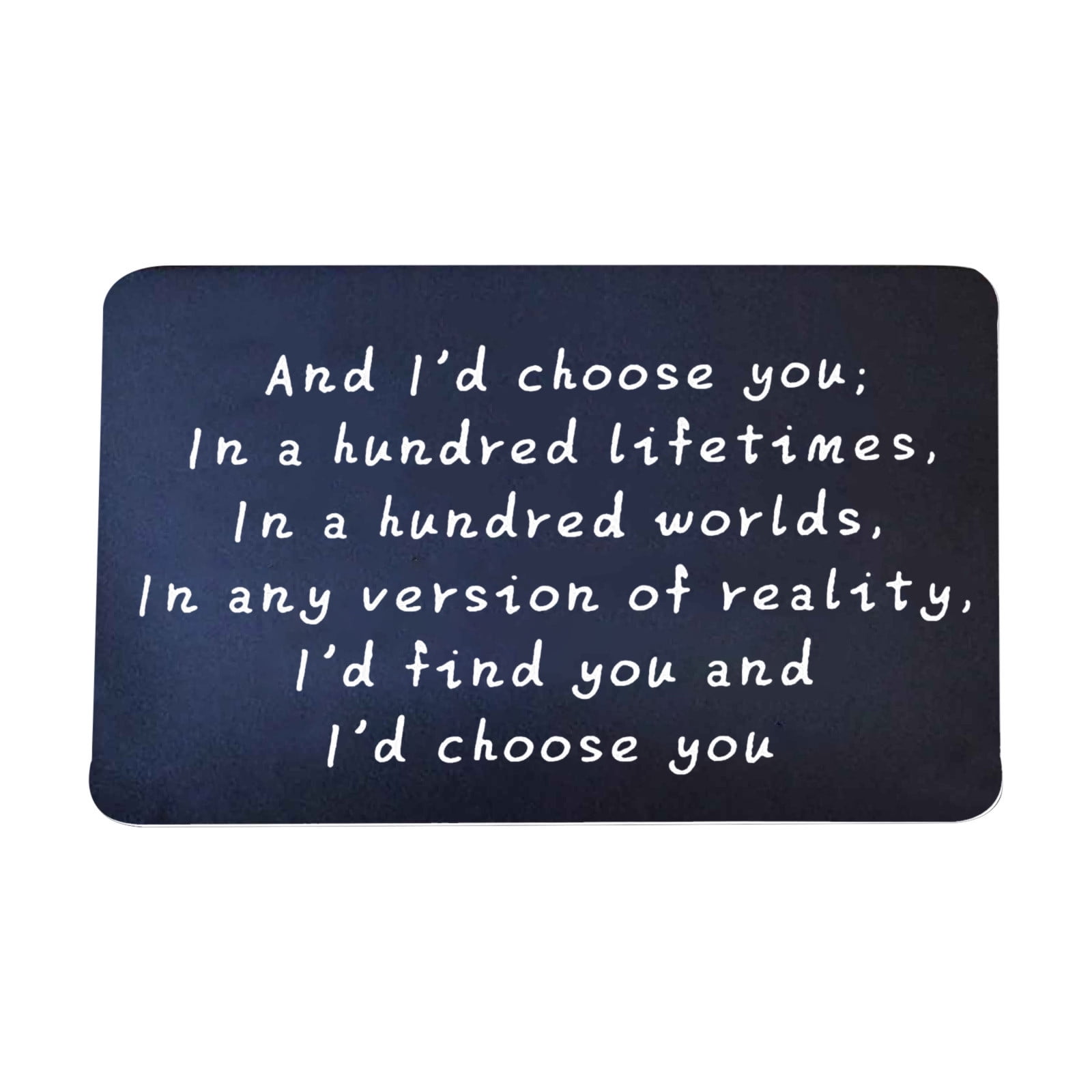 Aihimol Wallet Alphabet Cards Valentine Wallet Insert Motivational ...