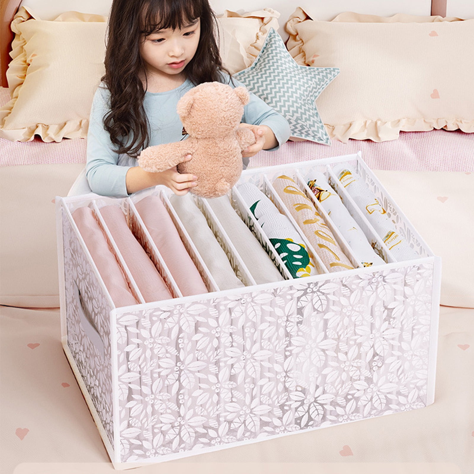 Aihimol Wardrobe Clothes Organizer, Compartment Clothes Organizer With ...