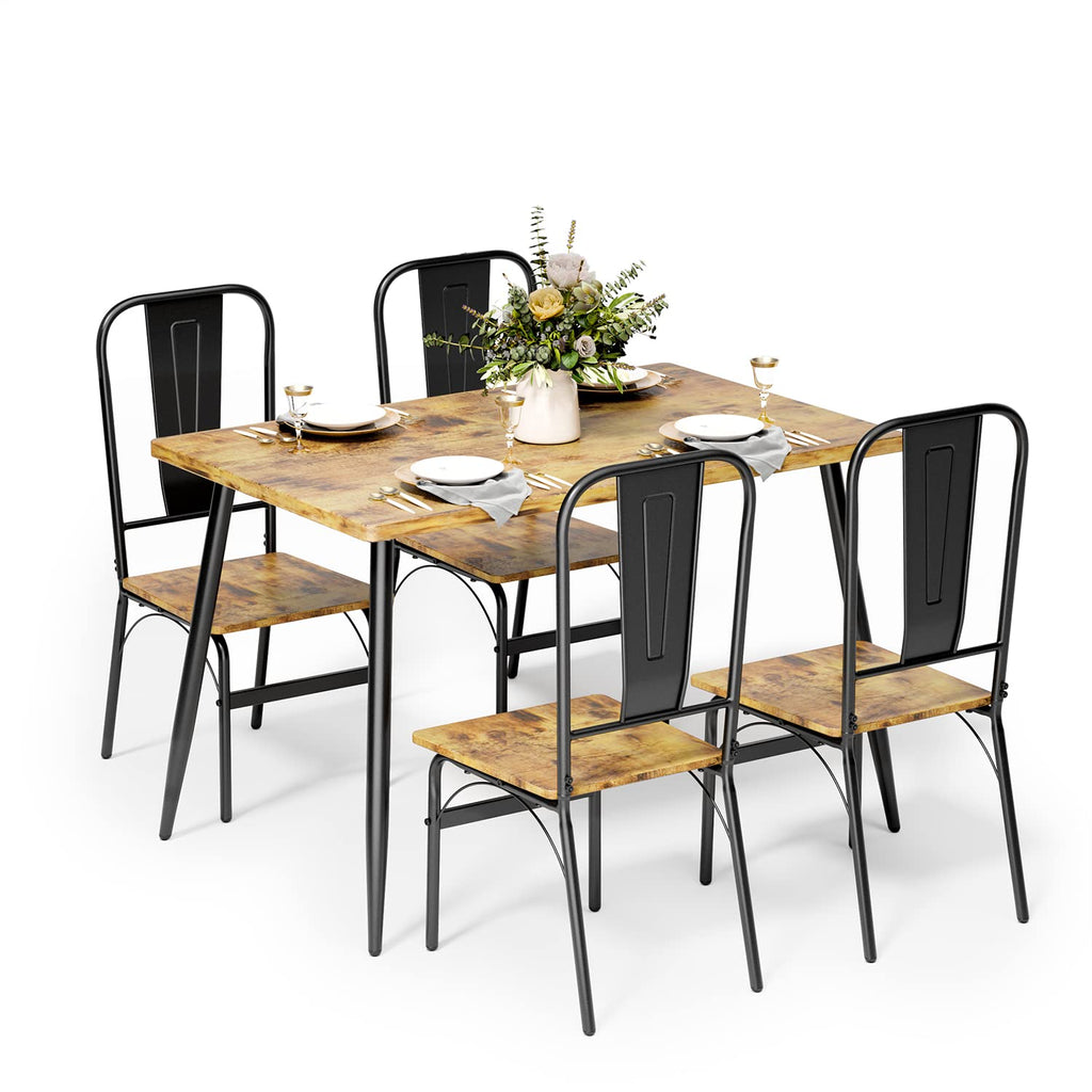 30" x 30" Dining Table with 2 Ladderback Chairs - Walmart.com