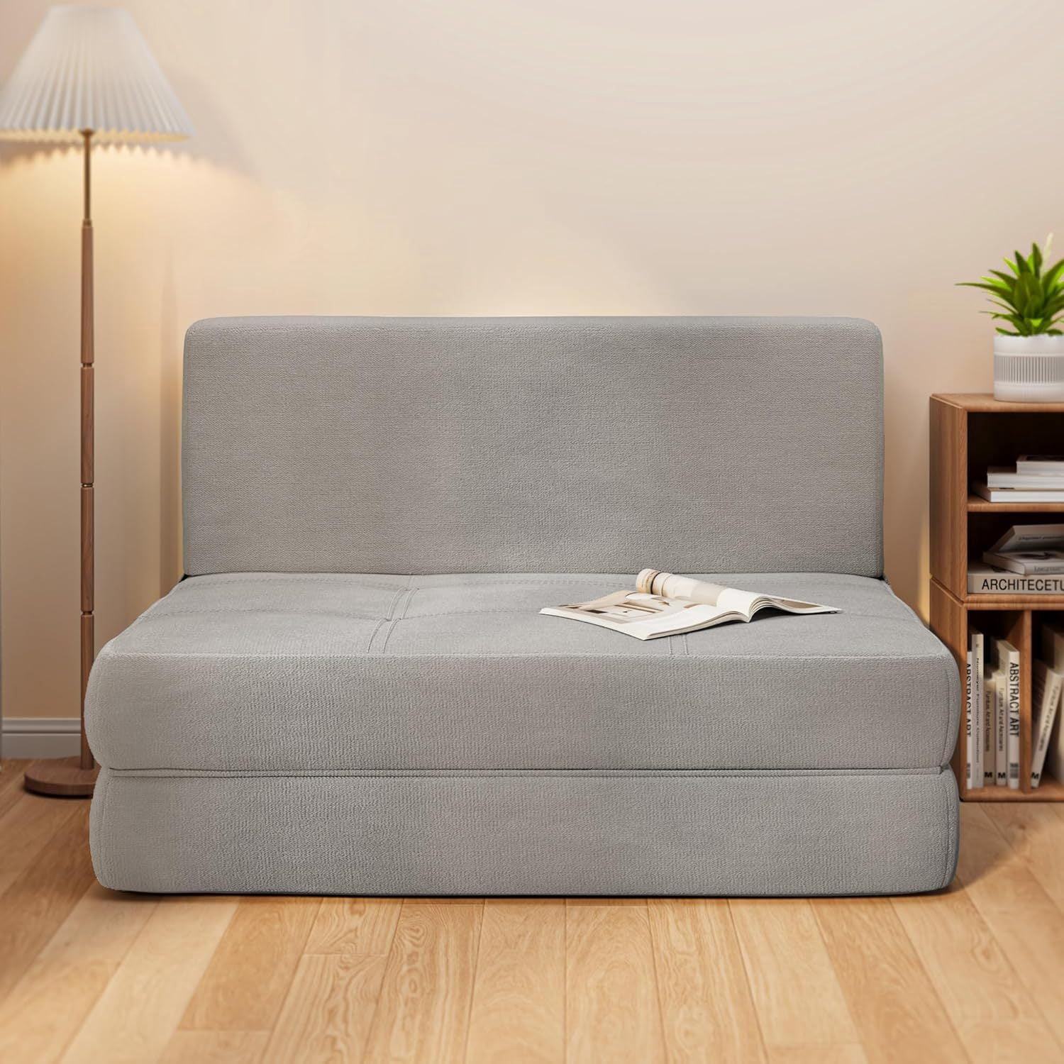 Aiho Fold Sofa Bed, Convertible Sleeper Chair Bed Memory Foam Floor ...