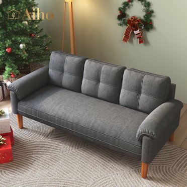 "HOMCOM 48"" Loveseat Size Modern Sofa Small Couch for Compact Spaces ...