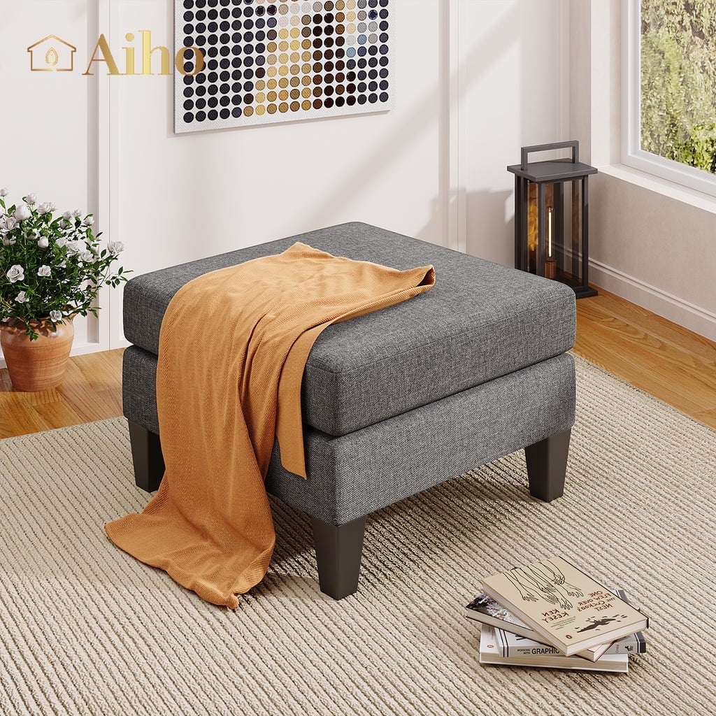 Aiho Ottoman Module for Modular Sofa, for Small Space Apartment - Dark ...