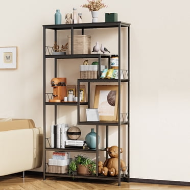 Ameriwood Home Aaron Lane Bookcase with Sliding Glass Doors, Multiple ...