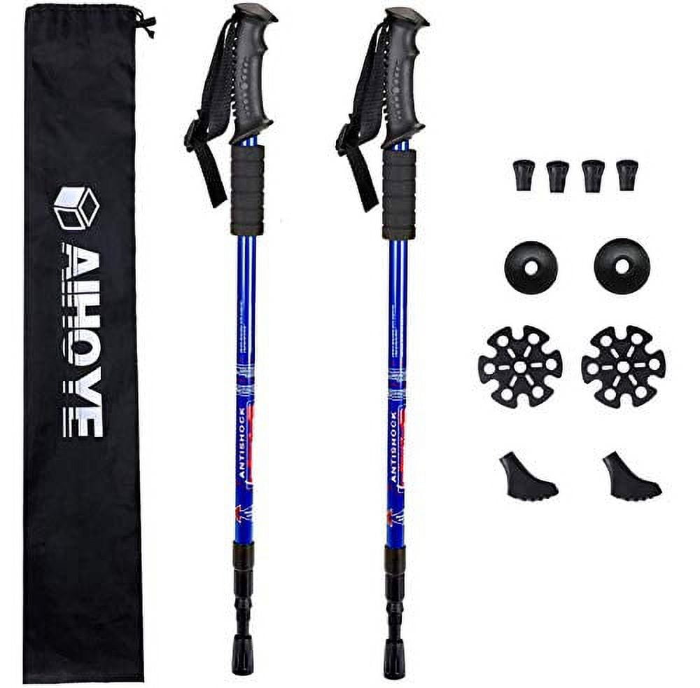 Aihoye Trekking Poles, Collapsible Lightweight Shock-Absorbent Hiking ...