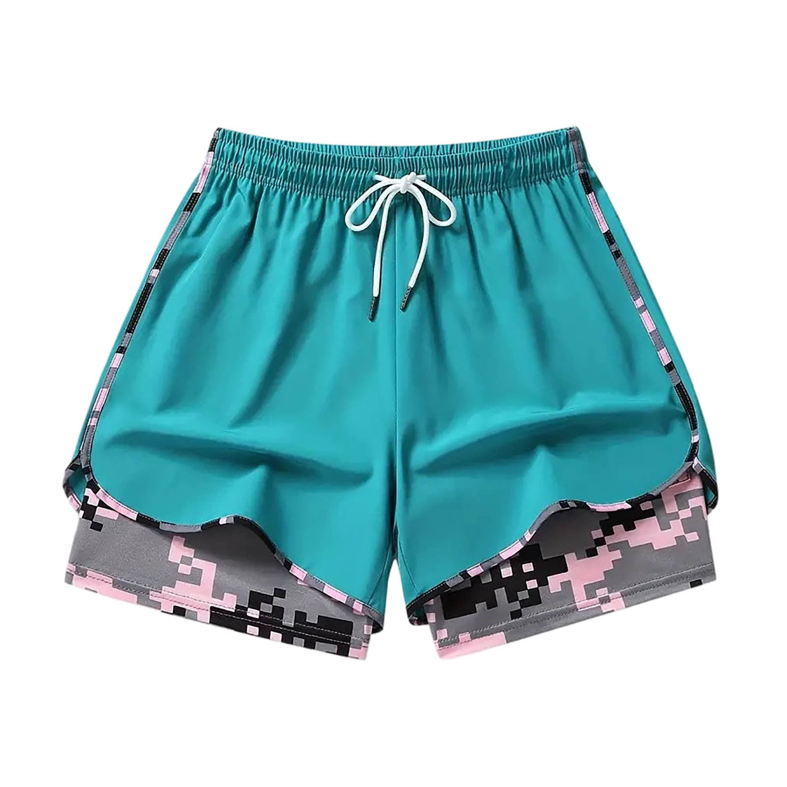 Aihuaihua Athletic Running Shorts for Women 2 in 1 Workout Athletic Gym ...
