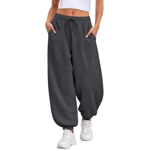 Aihuaihua Barrel Sweatpants Women Joggers 2026 Cinch Bottom Casual High ...