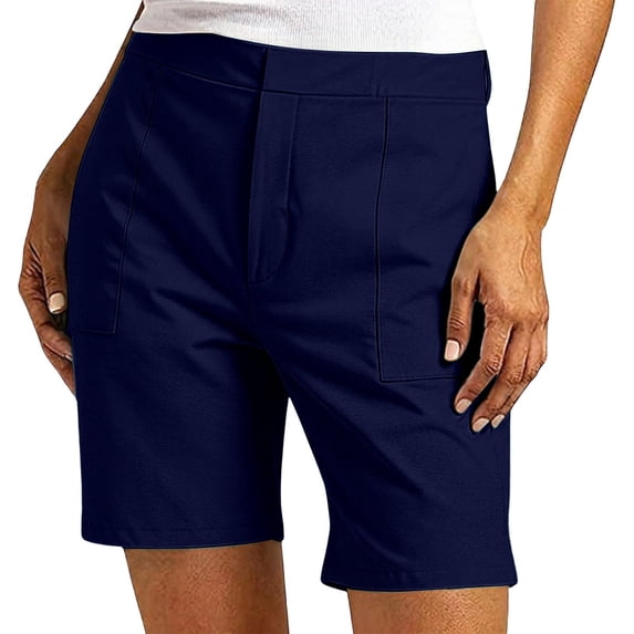 Aihuaihua Bermuda Shorts Womens Golf Short Pull On 7 Inch Inseam Jorts ...