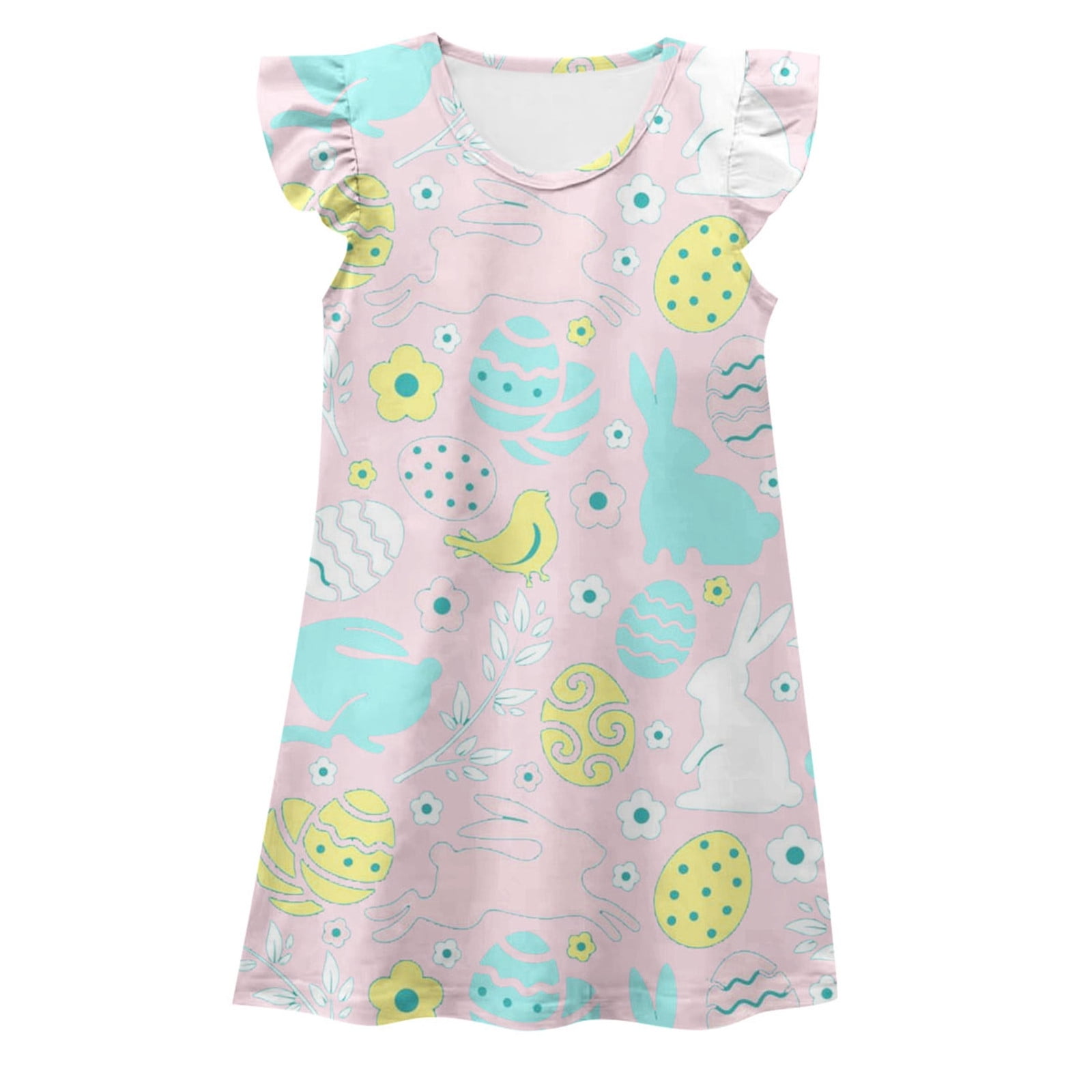 Aihuaihua Children Girls Easter Pajamas Set 4t Cartoon Bunny Trendy ...