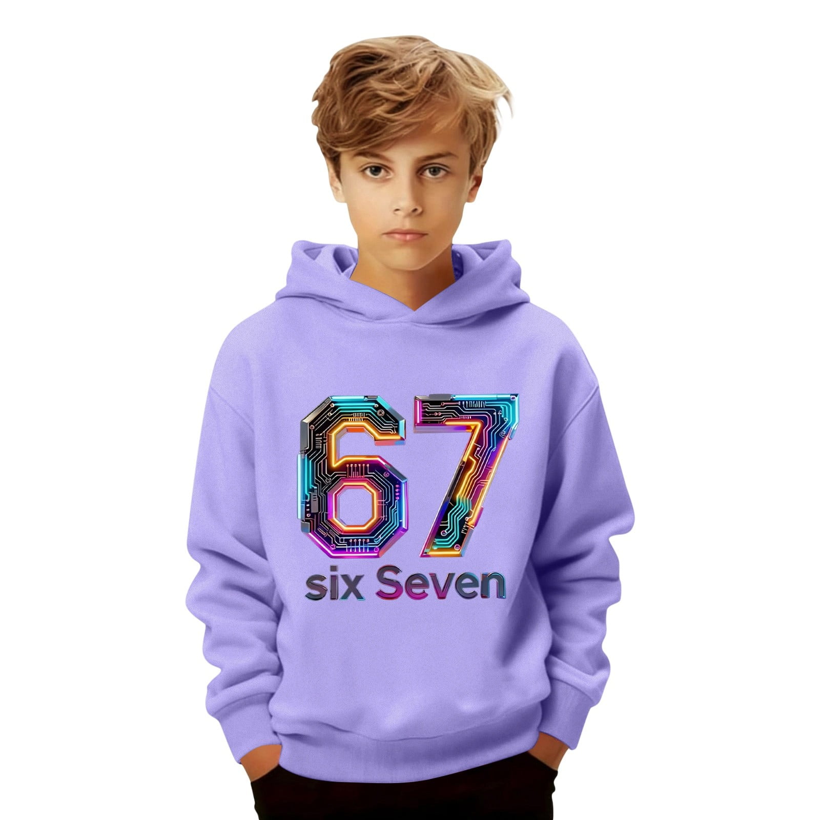 Aihuaihua Funny Six Seven 6 7 Meme, Kids 67 Meme Hoodie Boys Girls ...