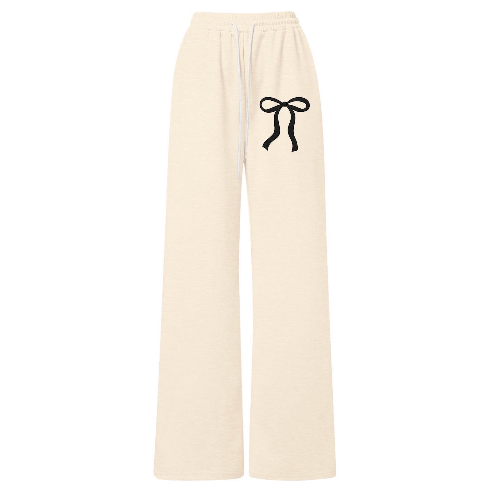 Aihuaihua Girls Baggy Sweatpants with Bows Drawstring Cute Wide ...