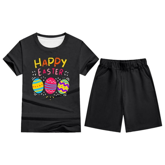 Aihuaihua Girls Outfits Size 7/8 Bow Short Sleeve Tee and Shorts Crew ...