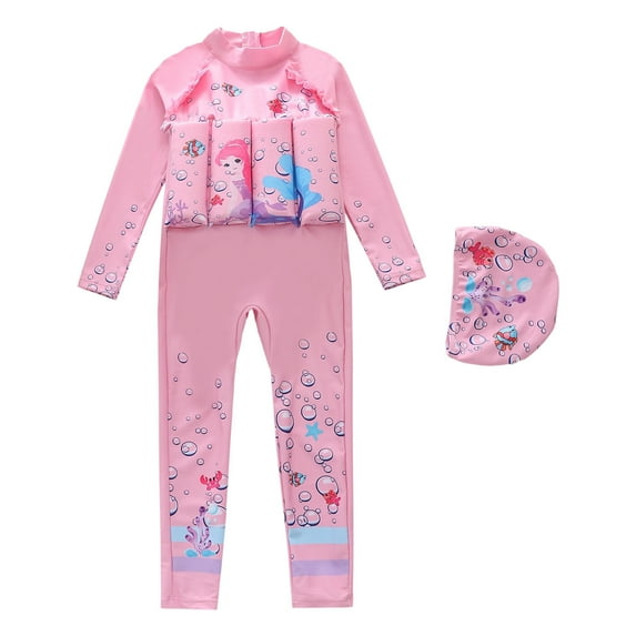 Aihuaihua Girls Swimwear Playful Cartoon Prints for Kids Swimsuits for ...