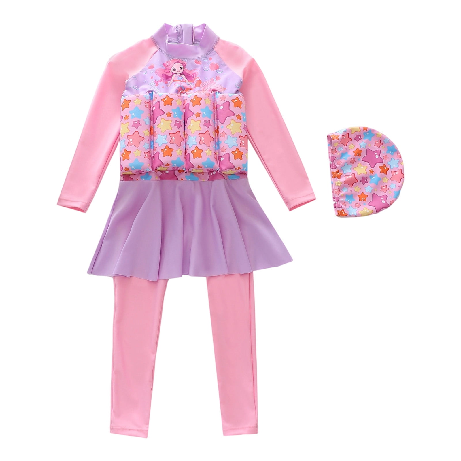 Aihuaihua Girls Swimwear Suit for Water Play—4-8 Years Educational ...