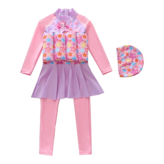 Aihuaihua Girls Swimwear Suit for Water Play—4-8 Years Educational ...