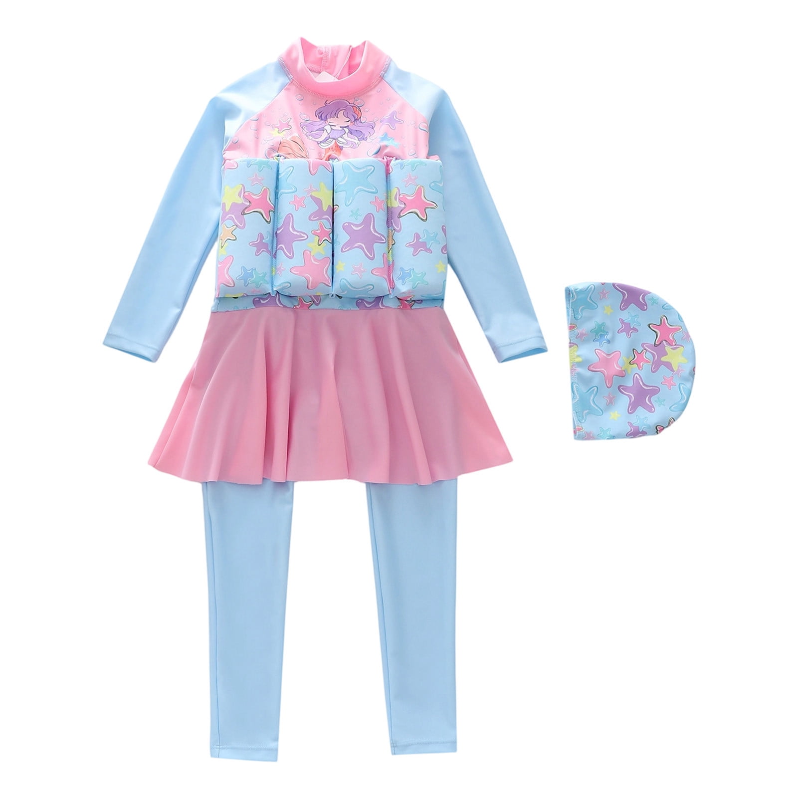 Aihuaihua Girls Swimwear Suit for Water Play—4-8 Years Educational ...