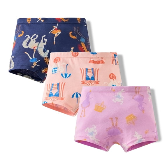 Aihuaihua Girls' Underwear 3t Full-Coverage Cartoon Print Crotch Skin ...