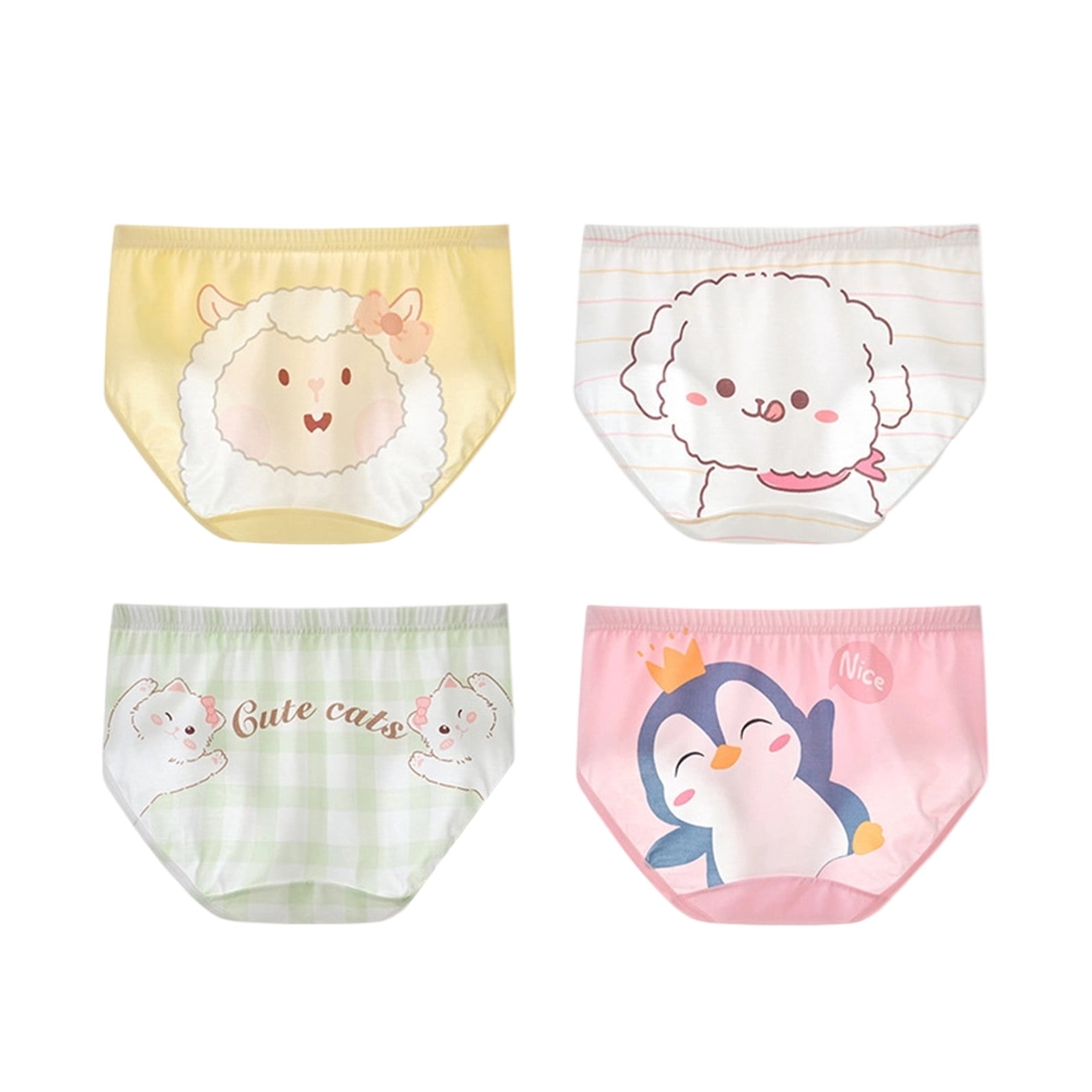 Aihuaihua Girls Underwear Soft Breathable Toddler Panties 6-Pack Kids ...