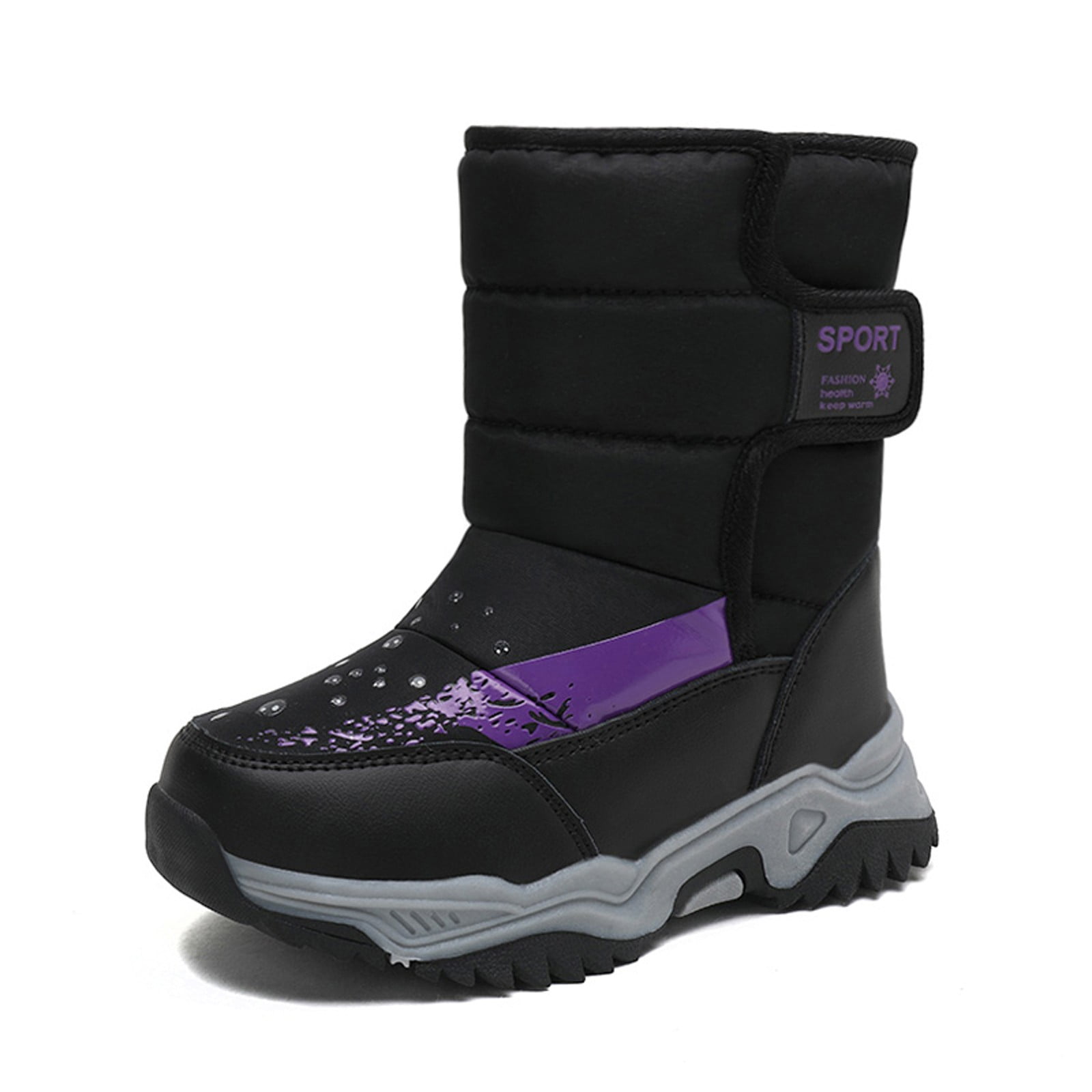 Aihuaihua Girls Winter Snow Boots Non Warm Kids Boots for Outdoor Play ...