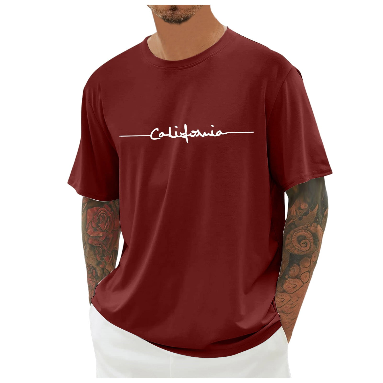 Aihuaihua Graphic Shirts for Men Summer Casual Short Sleeve Outdoor ...