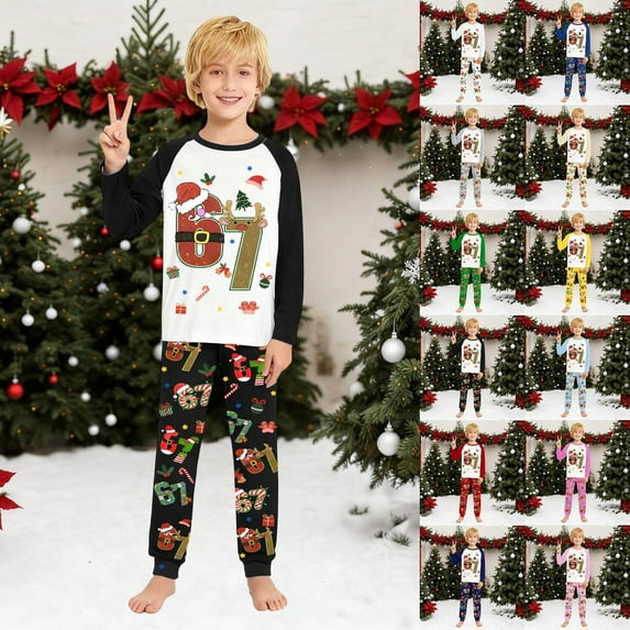 Aihuaihua Kids 67 Meme Christmas Two-Piece Clothing Set Funny 6 7 Long ...