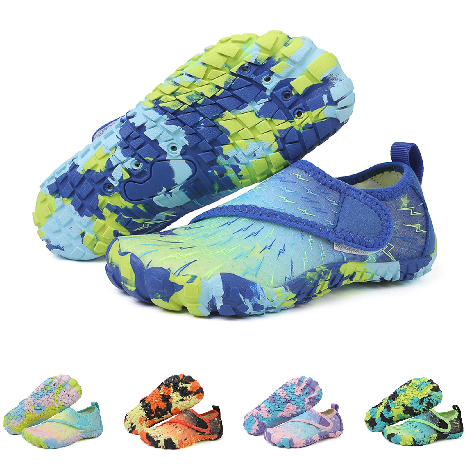 Aihuaihua Kids Water Shoes Boys Girls Wide Toe Box Quick Dry Barefoot ...