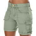 Aihuaihua Loose Cargo Shorts for Women Casual Summer High Waisted Jean ...
