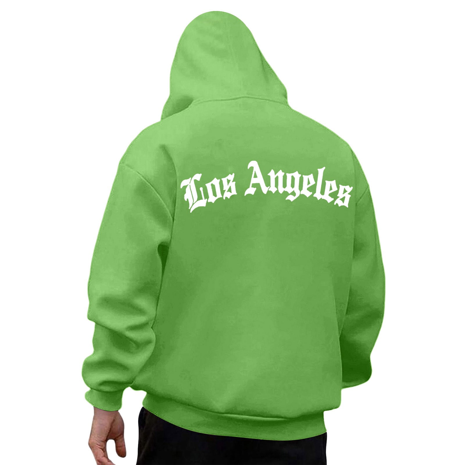 Aihuaihua Los Angeles Hoodie Men's Backprint Sweatshirt with Hood ...
