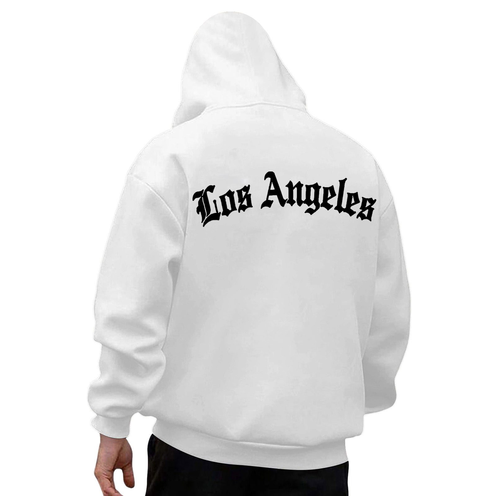 Aihuaihua Los Angeles Hoodie Men's Backprint Sweatshirt with Hood ...