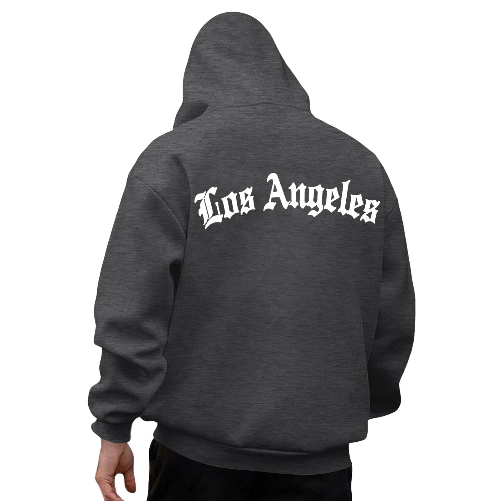 Aihuaihua Los Angeles Hoodie Men's Backprint Sweatshirt with Hood ...