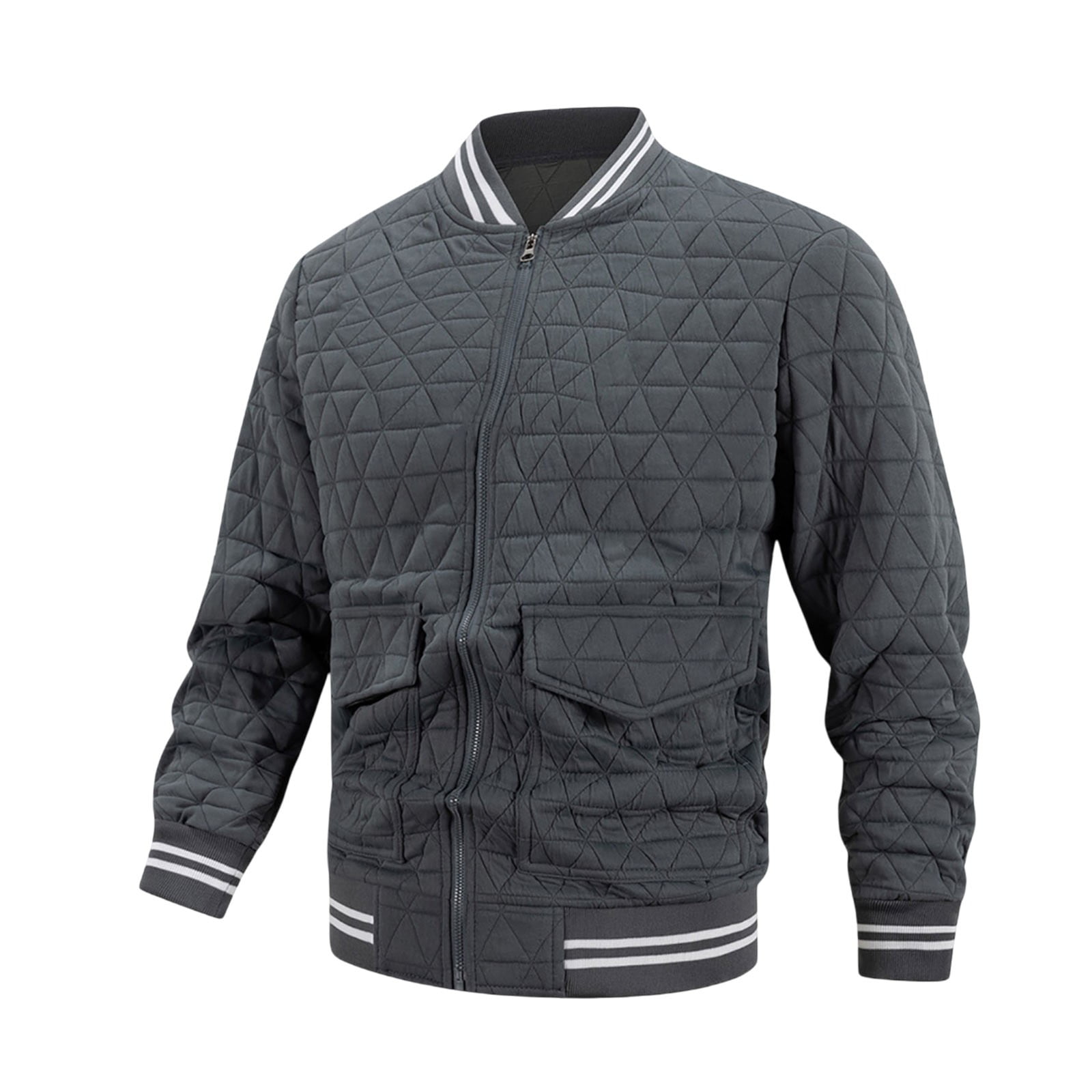 Aihuaihua Men's Casual Jacket Lightweight Outdoor Windbreaker Loose Fit ...