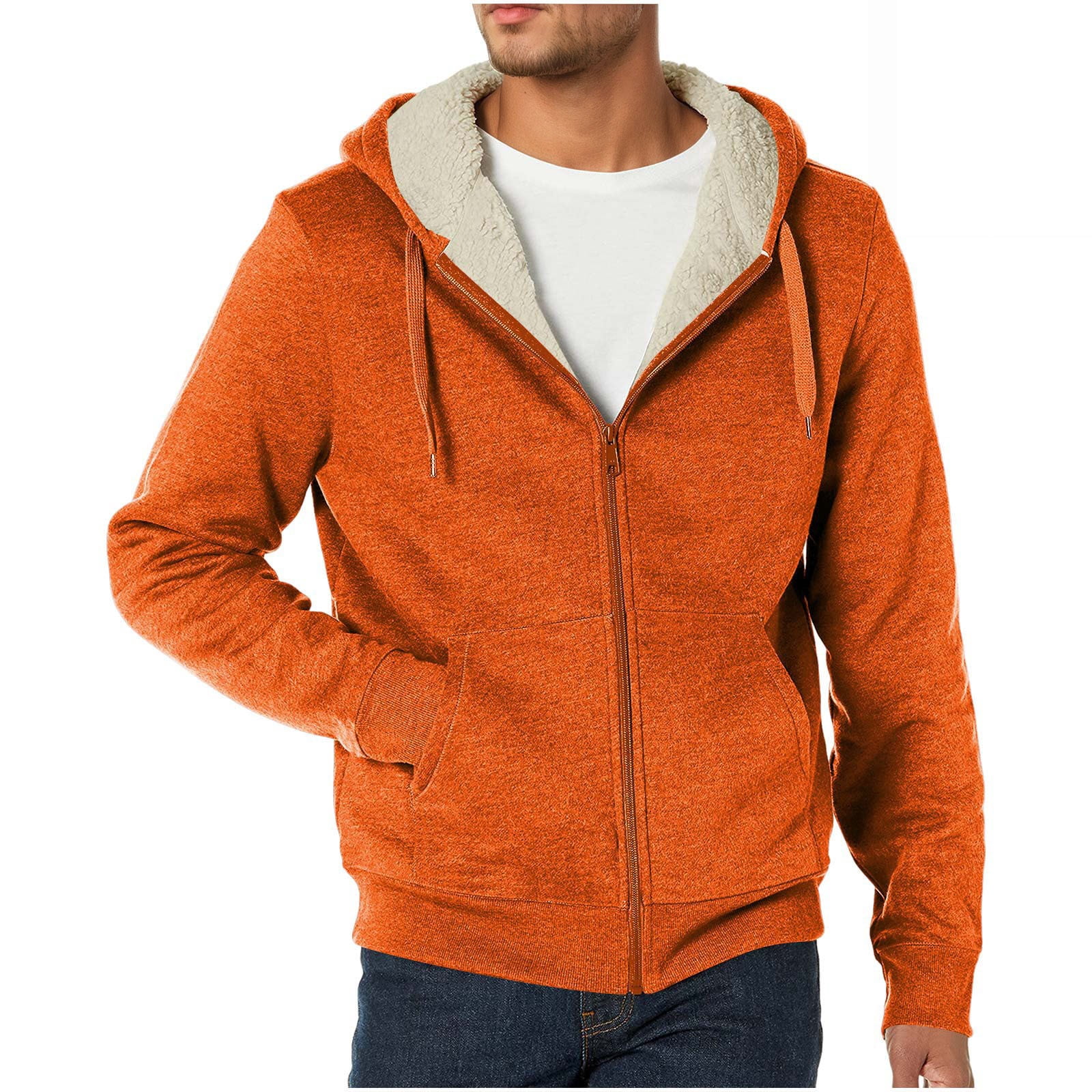 Aihuaihua Men's Casual Jacket Style Hooded Lined Zip Up Outerwear With ...