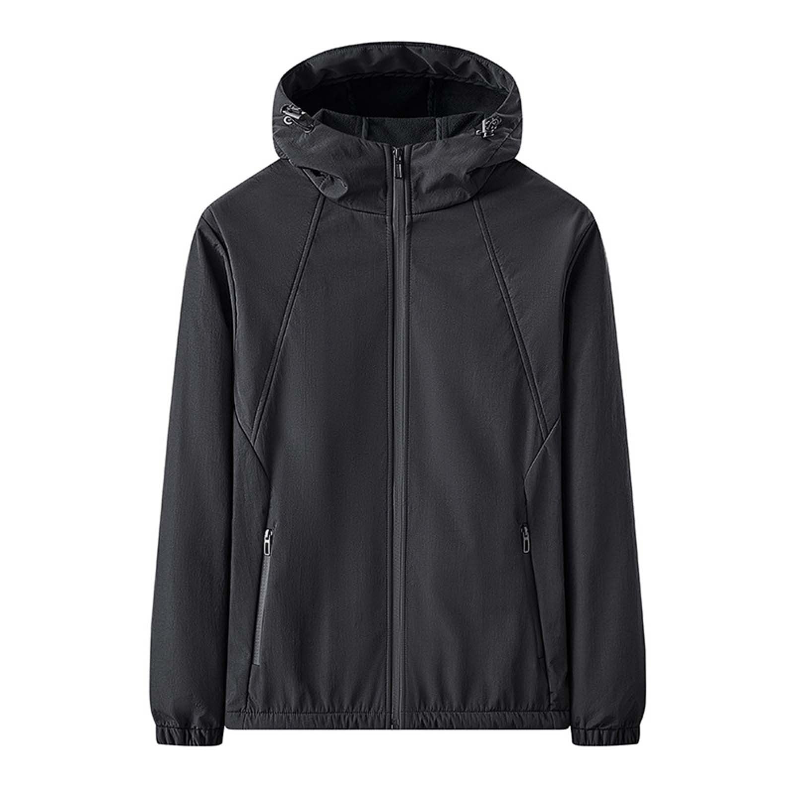 Aihuaihua Men's Lightweight Softshell Jacket Windproof Outdoor Casual ...