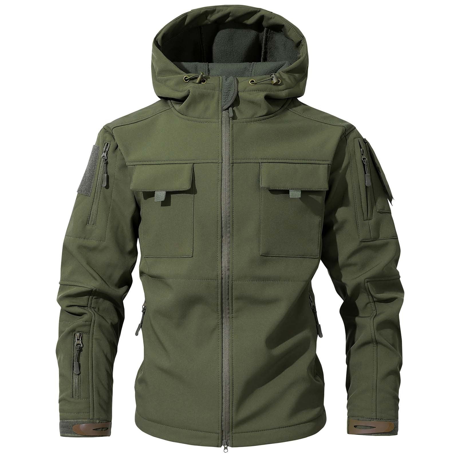 Aihuaihua Men's Military Tactical Jackets Men Softshell Fall ...