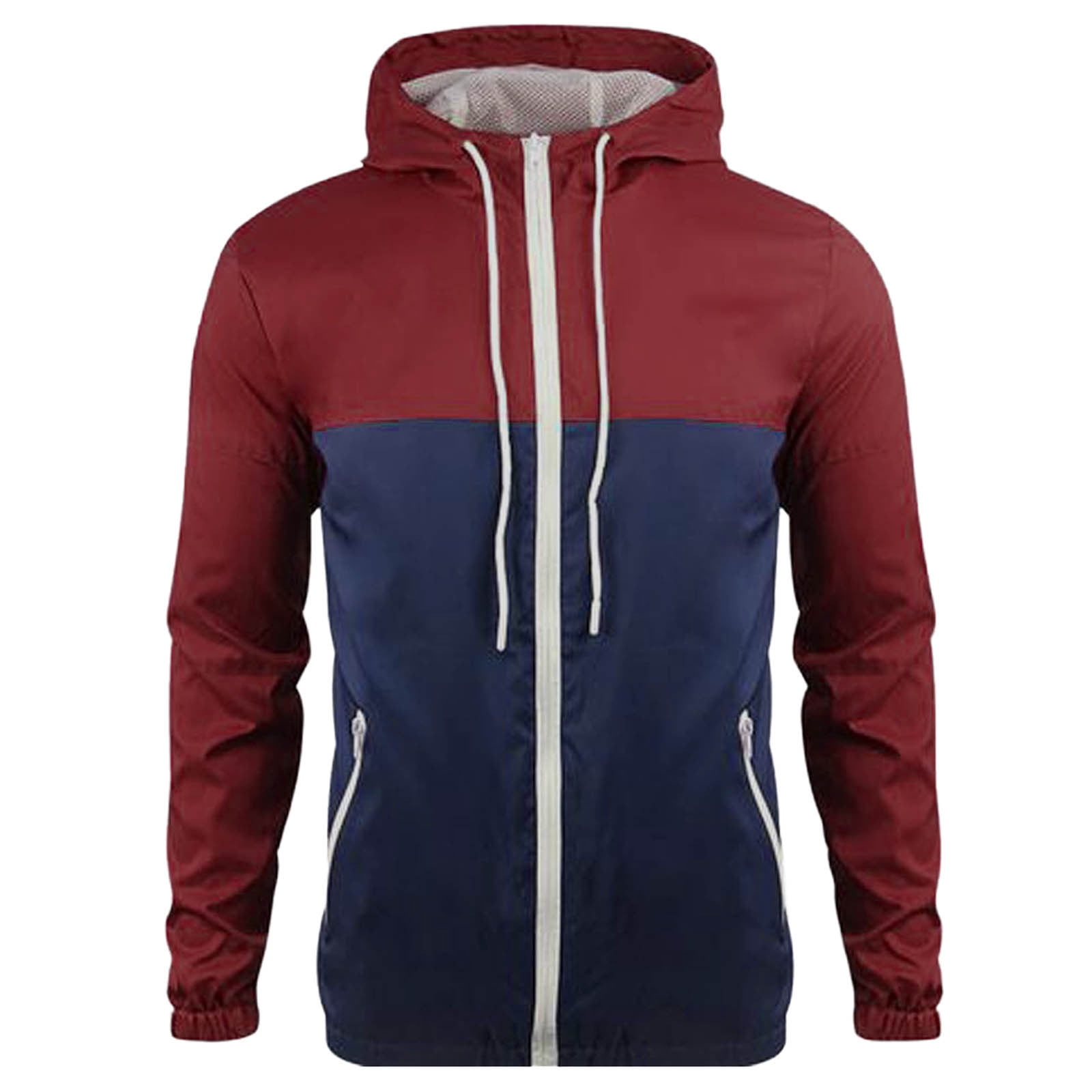 Aihuaihua Men's Windbreaker Jacket Zip up Hoodies Lightweight Water ...